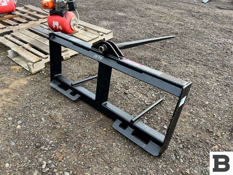 Versatech Universal Skidsteer Hay Fork - Booker Auction Company