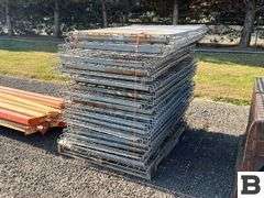 Pallet Racking Metal Shelving Grates - Booker Auction Company