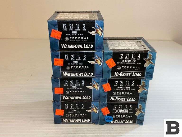 Federal Hi Brass 12 Gauge Shotgun Shells - Booker Auction Company