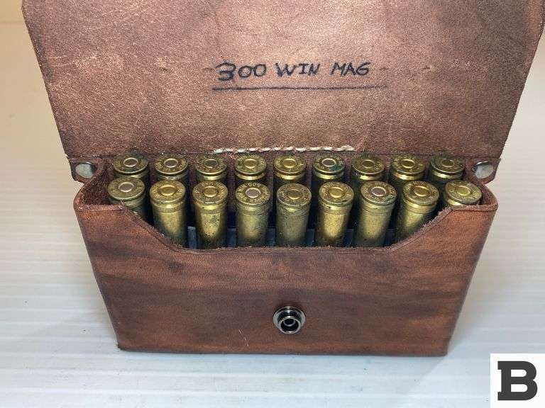.300 Leather Shell Case - Booker Auction Company