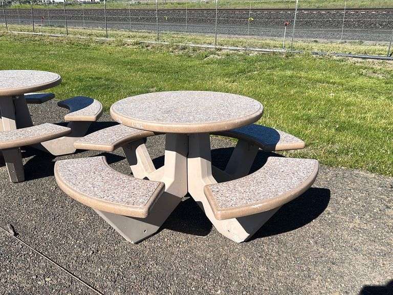 Concrete Picnic Table - Booker Auction Company
