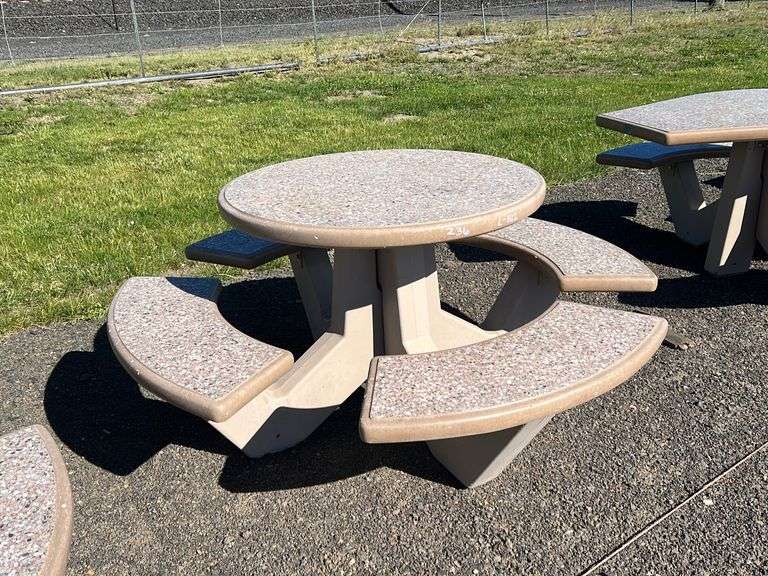 Concrete Picnic Table - Booker Auction Company