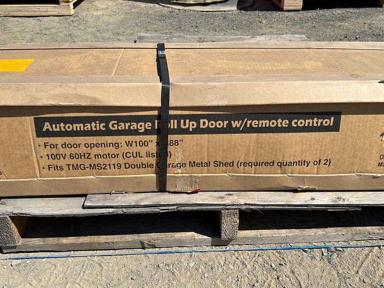 TMG Industrial RD100 Automatic Garage Roll Up Door with Remote - Booker Auction Company