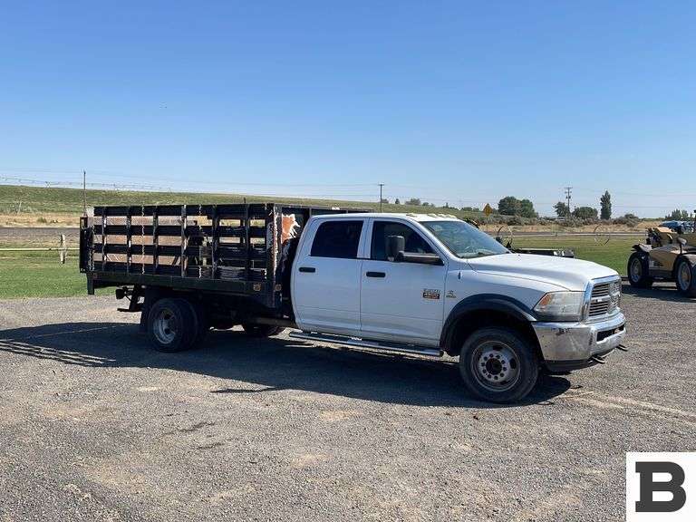 2012 Dodge Ram 4500 Flatbed Pickup - Booker Auction Company