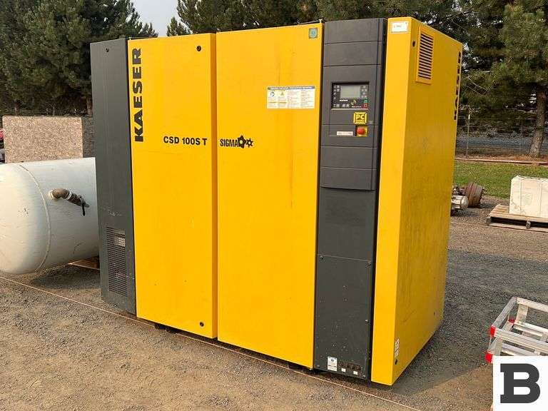 2011 Kaeser CSD 100ST Air Compressor - Booker Auction Company