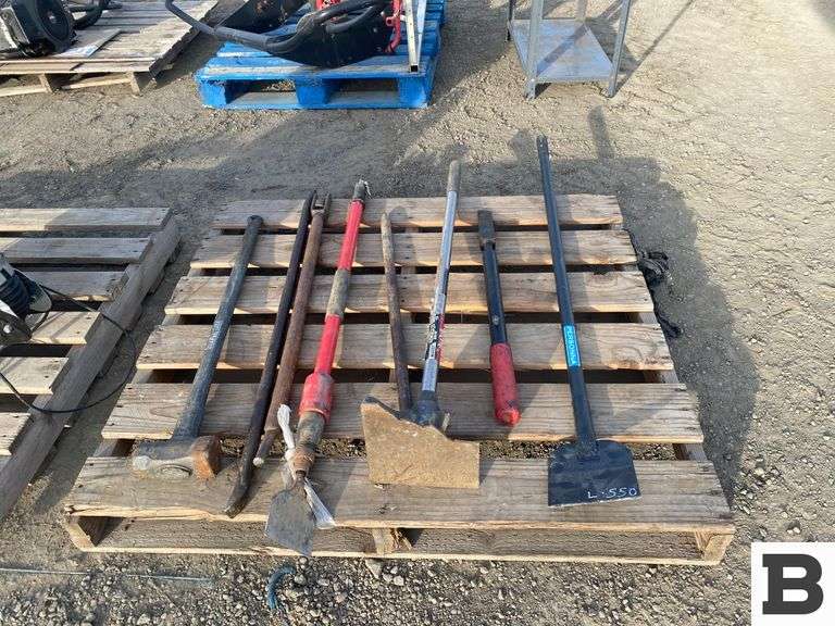 Breaker Bars, Sledge Hammer, Hand Compactor - Booker Auction Company
