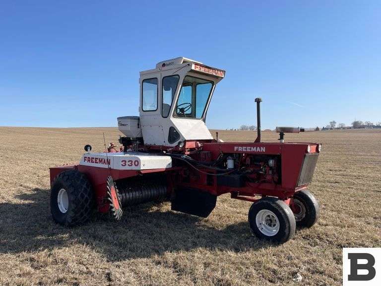 Freeman 330 Self Propelled Baler - Booker Auction Company