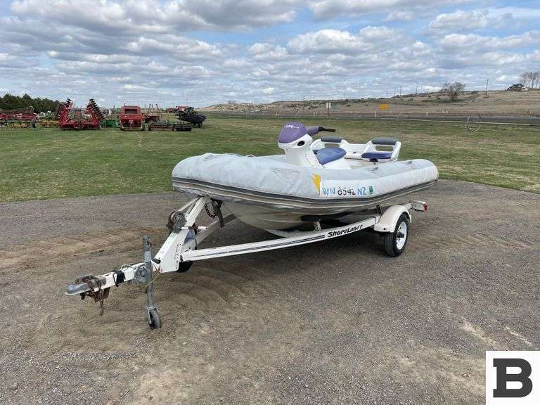 1995 Bombardier 13' Jet Ski & 1997 Shorelandr Boat Trailer - Booker ...