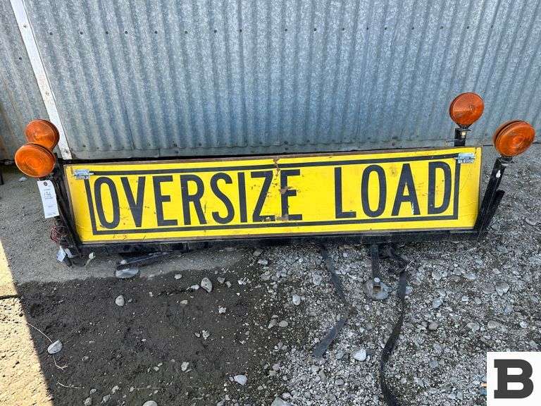 (2) Oversize Load Signs - Booker Auction Company