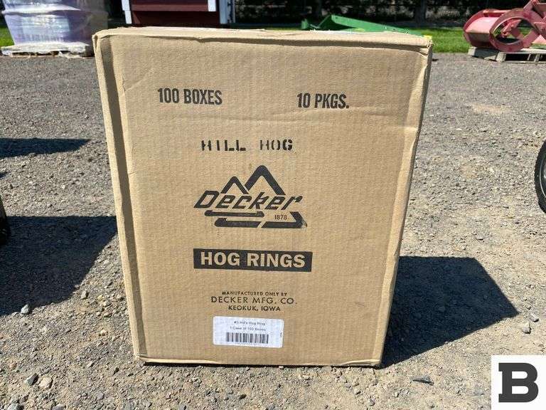 Decker #3 Hill's Hog Rings - Booker Auction Company