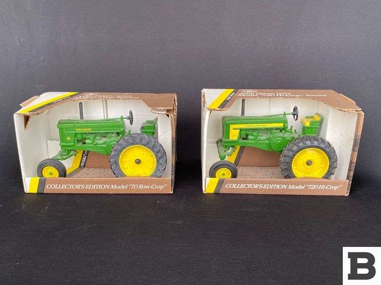 1953 John Deere "70 Row-Crop" Toy Tractor & 1957 John Deere "720 Hi ...
