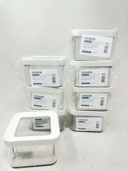 New zengyisi Square Containers with Lids 460ml/15oz, 8pack Food Storage ...
