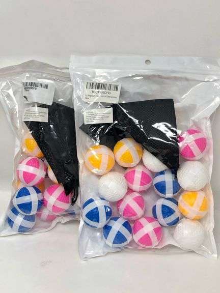 New Pack of 16 Sticky Balls for Golf Chipping Game, 2 Packs, Great for ...
