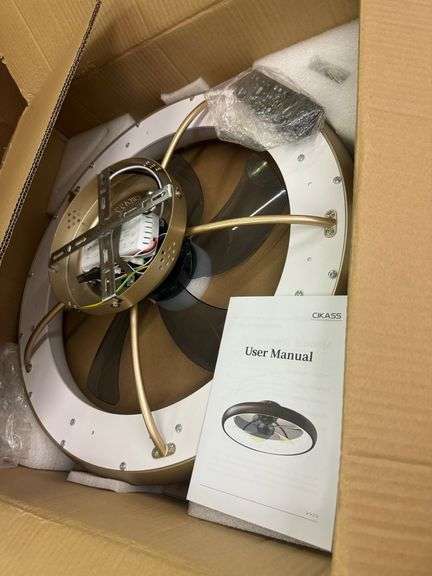 New CIKASS Ceiling Fan with Lights Dimmable LED Reversible Blades ...