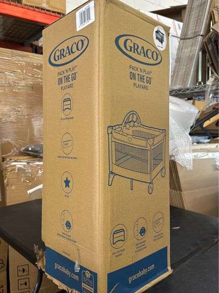 Graco Pack and Play On the Go Playard | Includes Full-Size Infant Bassinet, Push Button Compact ...