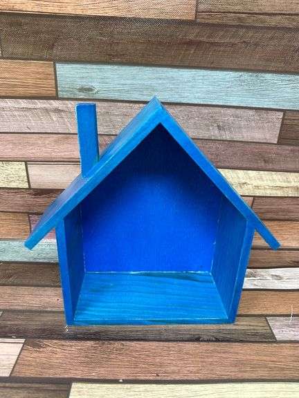 New Garneck Wooden House Shaped Wall Shelf, Decorative Wooden Shelf ...