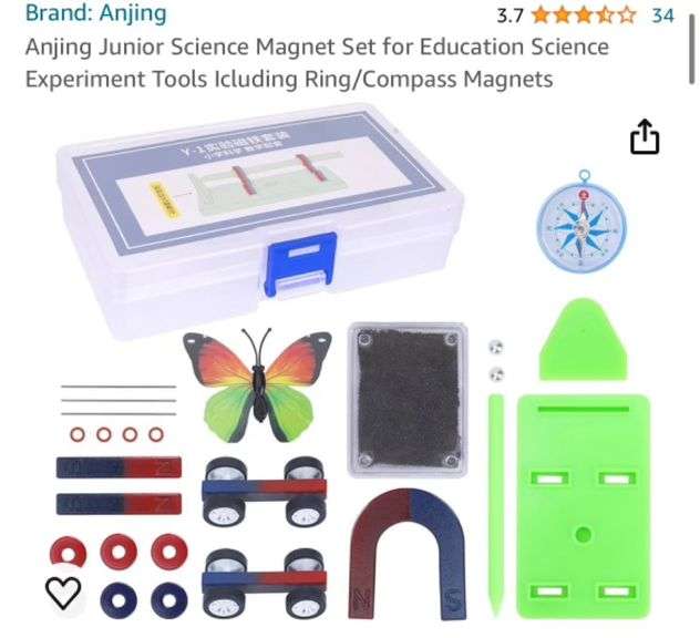 New Anjing Junior Science Magnet Set for Education Science Experiment ...