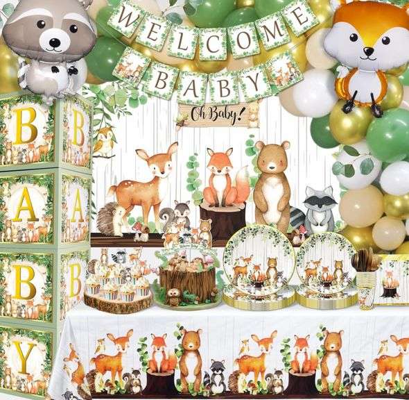 262Pcs Woodland Baby Shower Decorations Woodland Animals Baby Shower ... 262Pcs Woodland Baby Shower Decorations Woodland Animals Baby Shower ...