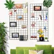Used Wall Photo Grid Shelf, Wall Hanging Ins Art Display Grid Panel for ...