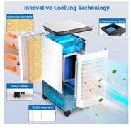 Portable Air Conditioner, 3-IN-1 Evaporative Air Cooler Windowless, 4 ...