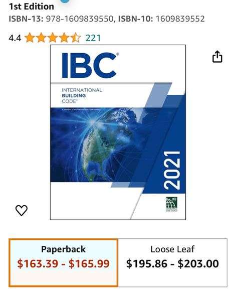 New 2021 International Building Code (International Code Council Series ...