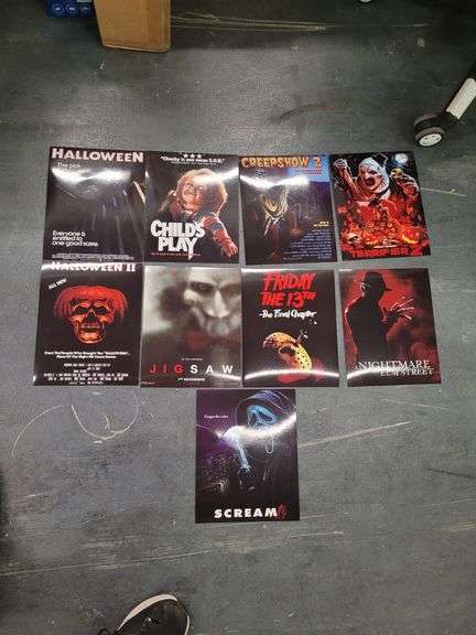 New lot of 2 scary movie posters 9 count each. - Bluegrass Bids