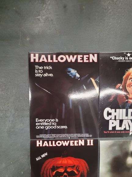 New lot of 2 scary movie posters 9 count each. - Bluegrass Bids
