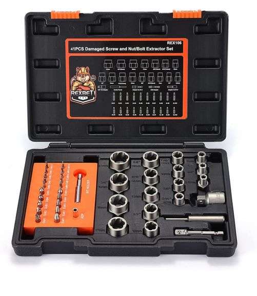 Shaver Lint Removers Rusted Fastener Extractor Set 14-Piece Bolt & Nut ...