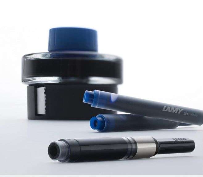 New (4) LAMY T10 Fountain Pen Ink Refills. Blue/Black Box - Bluegrass Bids