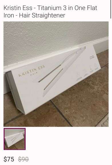 New Kristin Ess - Titanium 3 in One Flat Iron - Hair Straightener ...