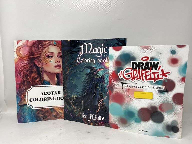 Like new books for coloring and learning art. - Bluegrass Bids