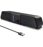 SENZER Computer Speakers - Gaming Speaker with Stereo Sound, Flowing ...