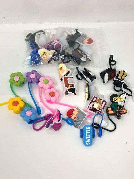 New 3 Sets of Straw Covers, 24 PCs Taylor Swift Designs & 6 PCs Flower ...