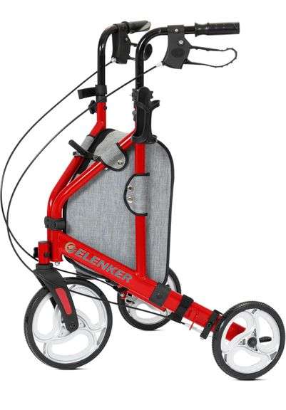 New ELENKER 3 Wheel Walkers for Seniors, 3 Wheeled Rollator with 10 ...