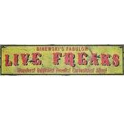 New Carnival Freak Show Sign Vintage Metal Sign 16x4inch Tin Sign ...