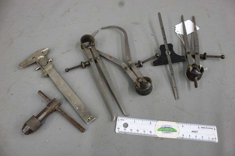 Vintage Engineering Mechanical Drafting Tools - Bunting Online Auctions