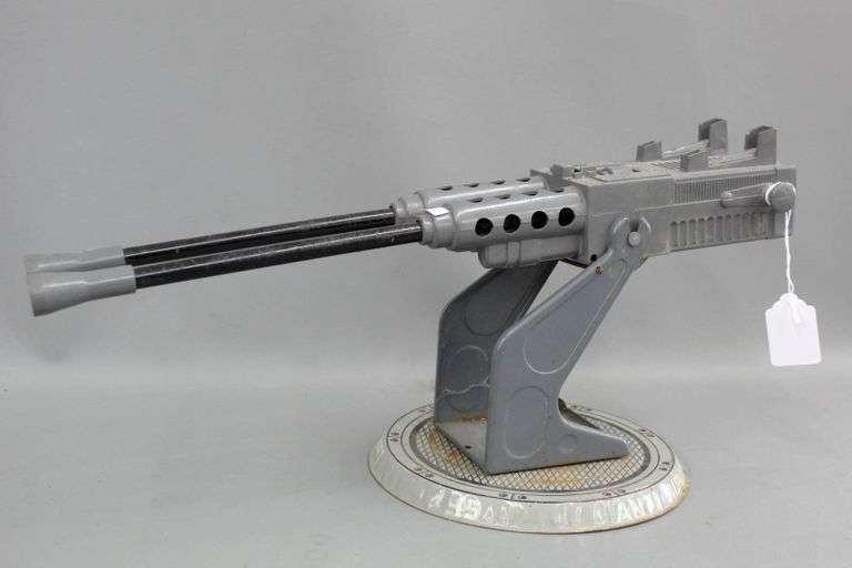 Rare vintage 1960s MARX Plastic Tin Wind-up WW2 POM-POM Anti-Aircraft ...