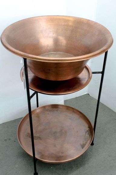 Smith Hawken Copper Beverage Stand - Web note: This functional indoor ...
