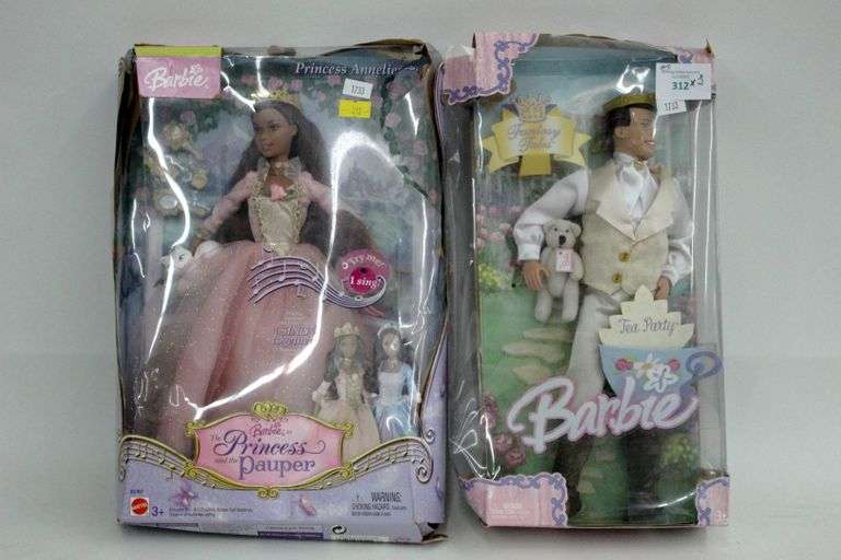 Barbie Tea party Ken doll in original box with Princess Annelier from ...
