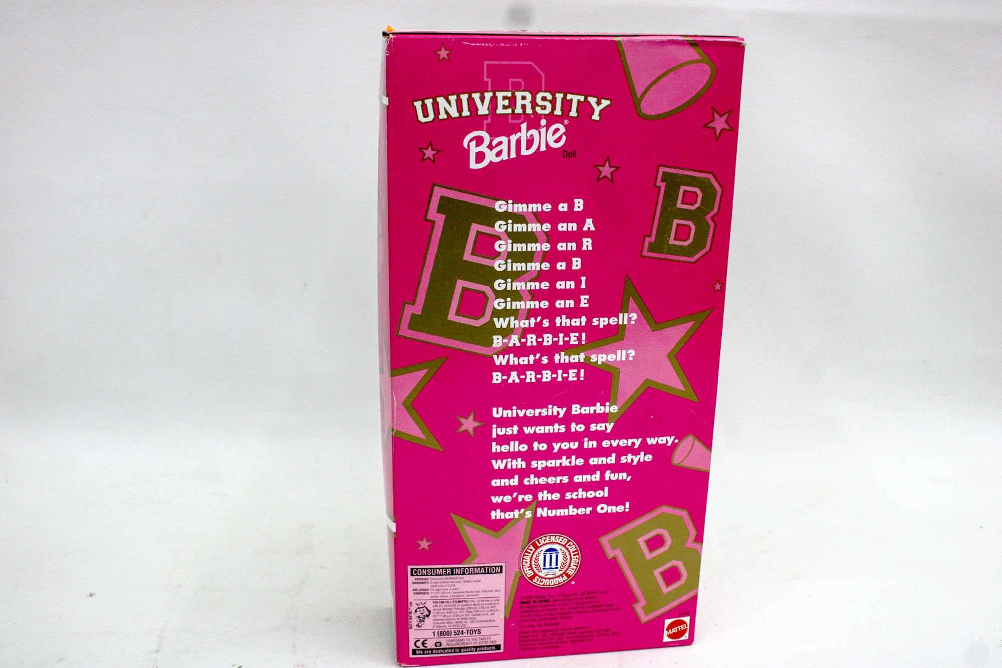 Barbie Box Back