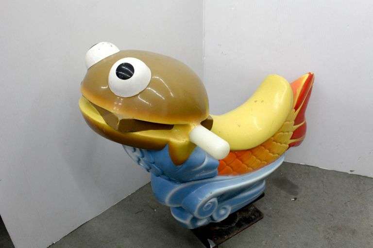 McDonald's Fillet O Fish Playground Ride-on Fry Guy Toy Spring Rider ...