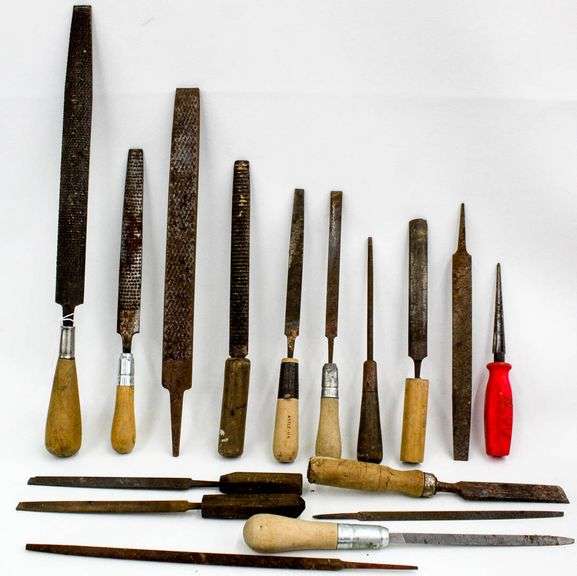 Collection of tools. Items include a Reamer and Different types of File ...