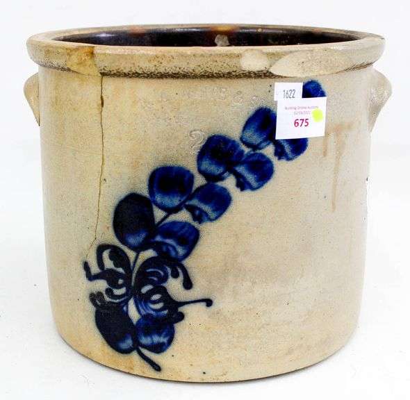 N A White & Son 2-gallon crock - Nicholas A. White & son Charles N ...