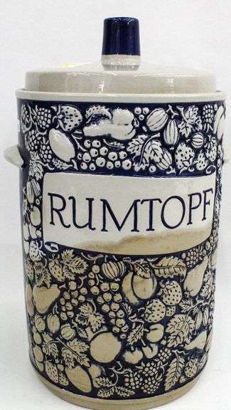 Marzi & Remy Rumtopf (rum pot) vintage stoneware crock, used to make a ...