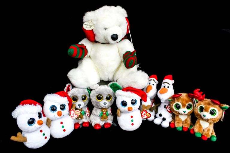 Holiday stuffed animal collection, includes TY Disney -and- Beanie Boos ...