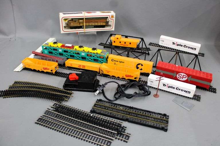 Train set with tracks. Items include Bachman Die Cast Union Pacific ...