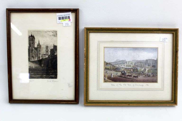 Views of the Old Town of Edinburgh c. 1812 pencil annotated print - and ...