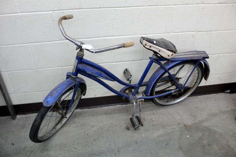 Vintage 1950s Murray tank bicycle a.k.a. cruiser bike - blue ...