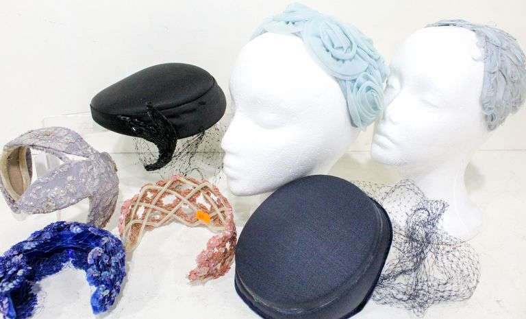 Fabulous Mid-Century Designer Ladies Hat Collection -- Sequin & Bead ...