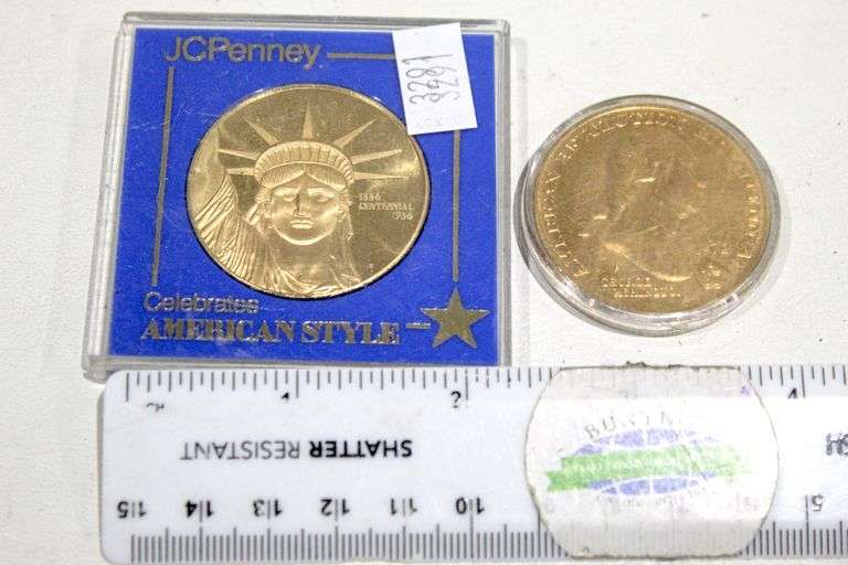 Commemorative US Coins , Sons of Liberty 1972 George Washington , 1986 stature of liberty ...